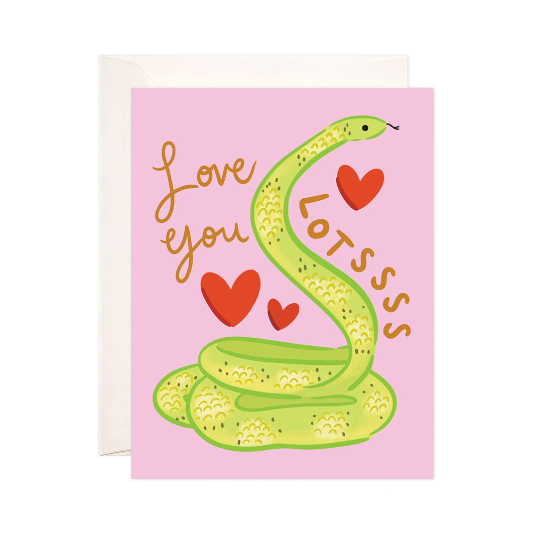 Snake Love Greeting Card | Bloomwolf Studio