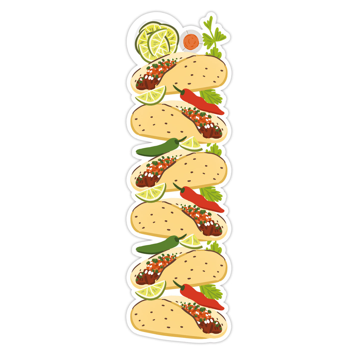 Tacos Die-Cut Bookmark– Bloomwolf Studio