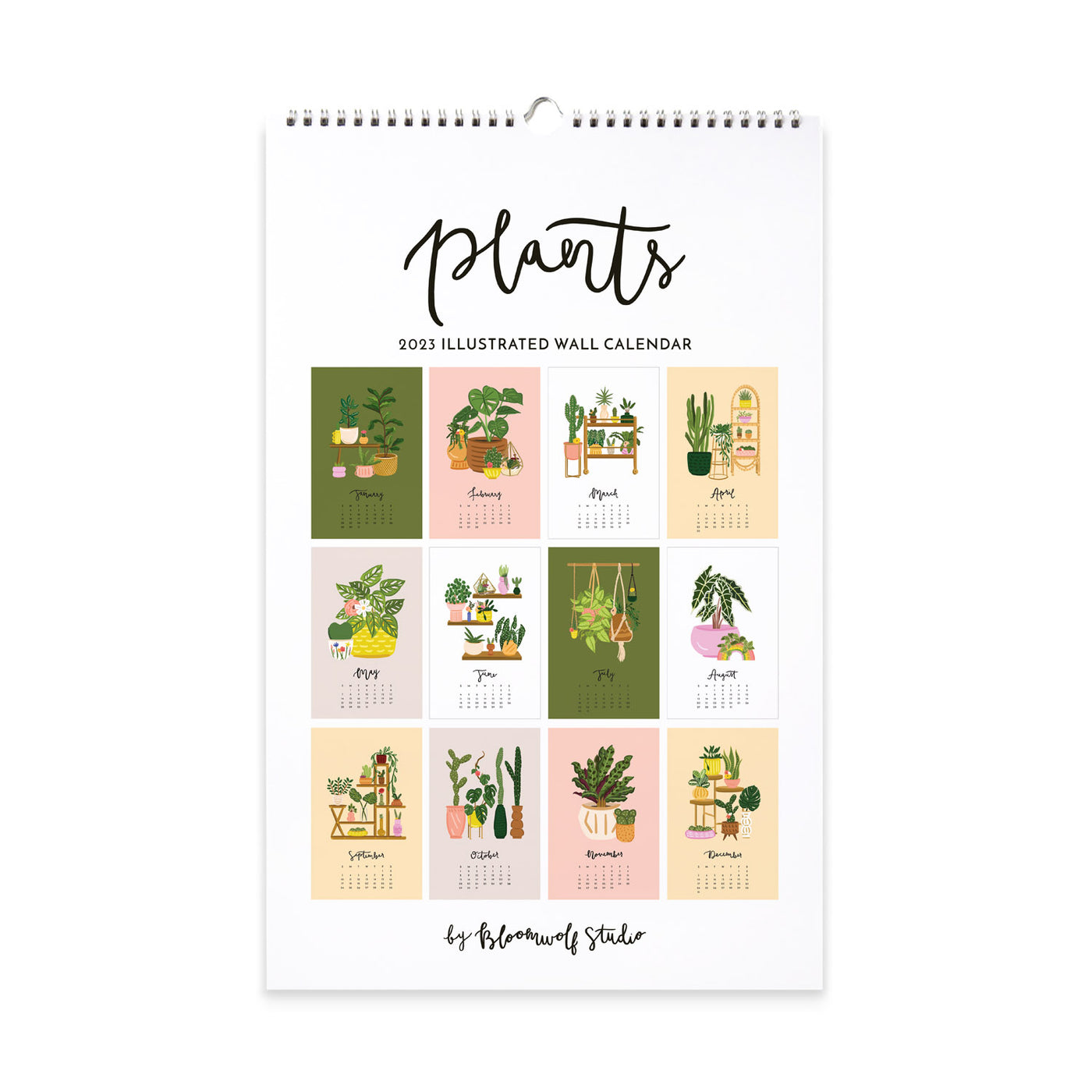 2023 Plants Wall Calendar– Bloomwolf Studio
