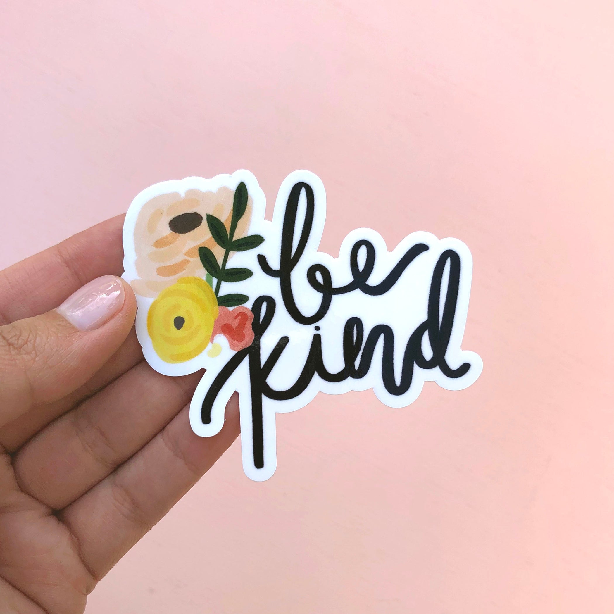 Be Kind Sticker– Bloomwolf Studio