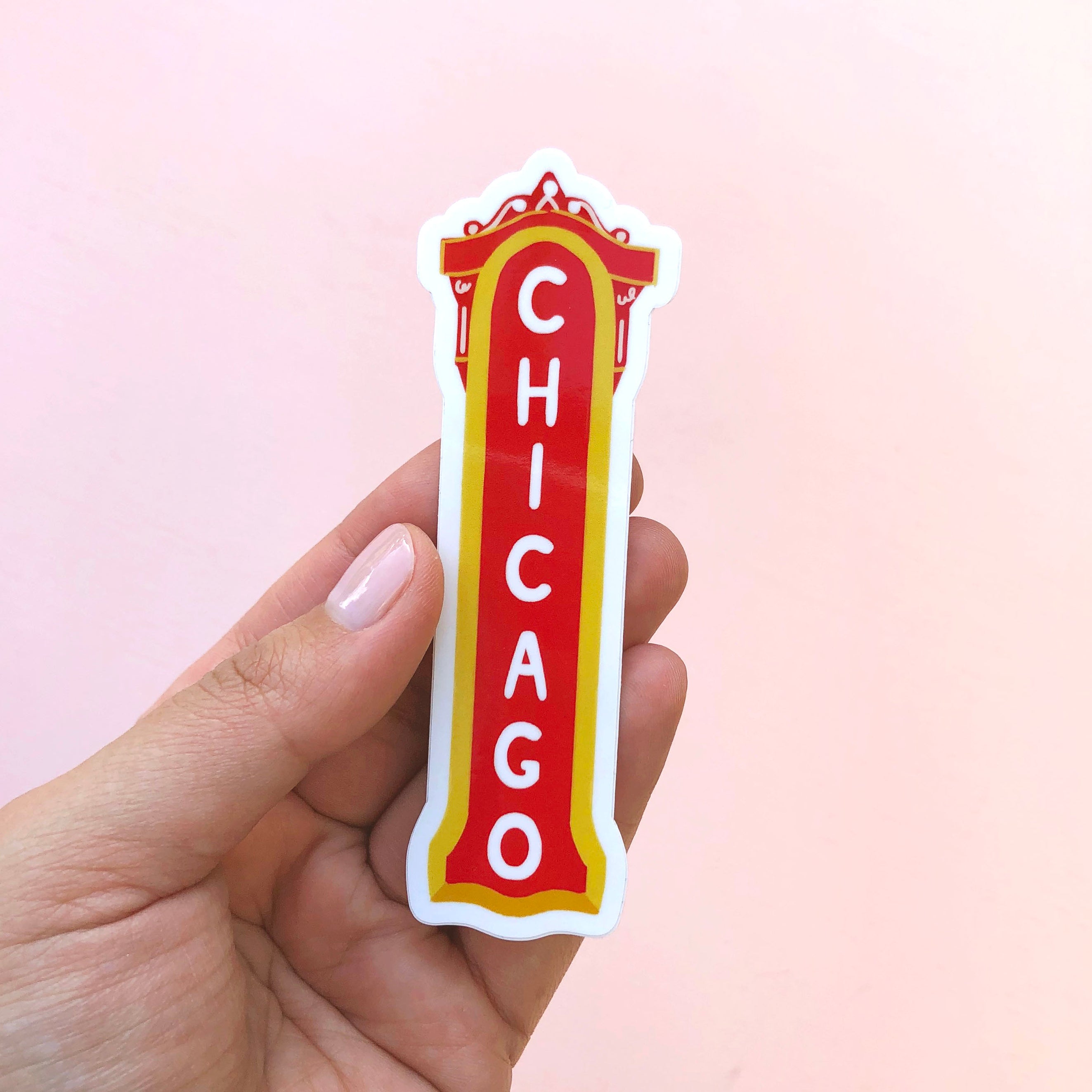 Chicago Sticker– Bloomwolf Studio