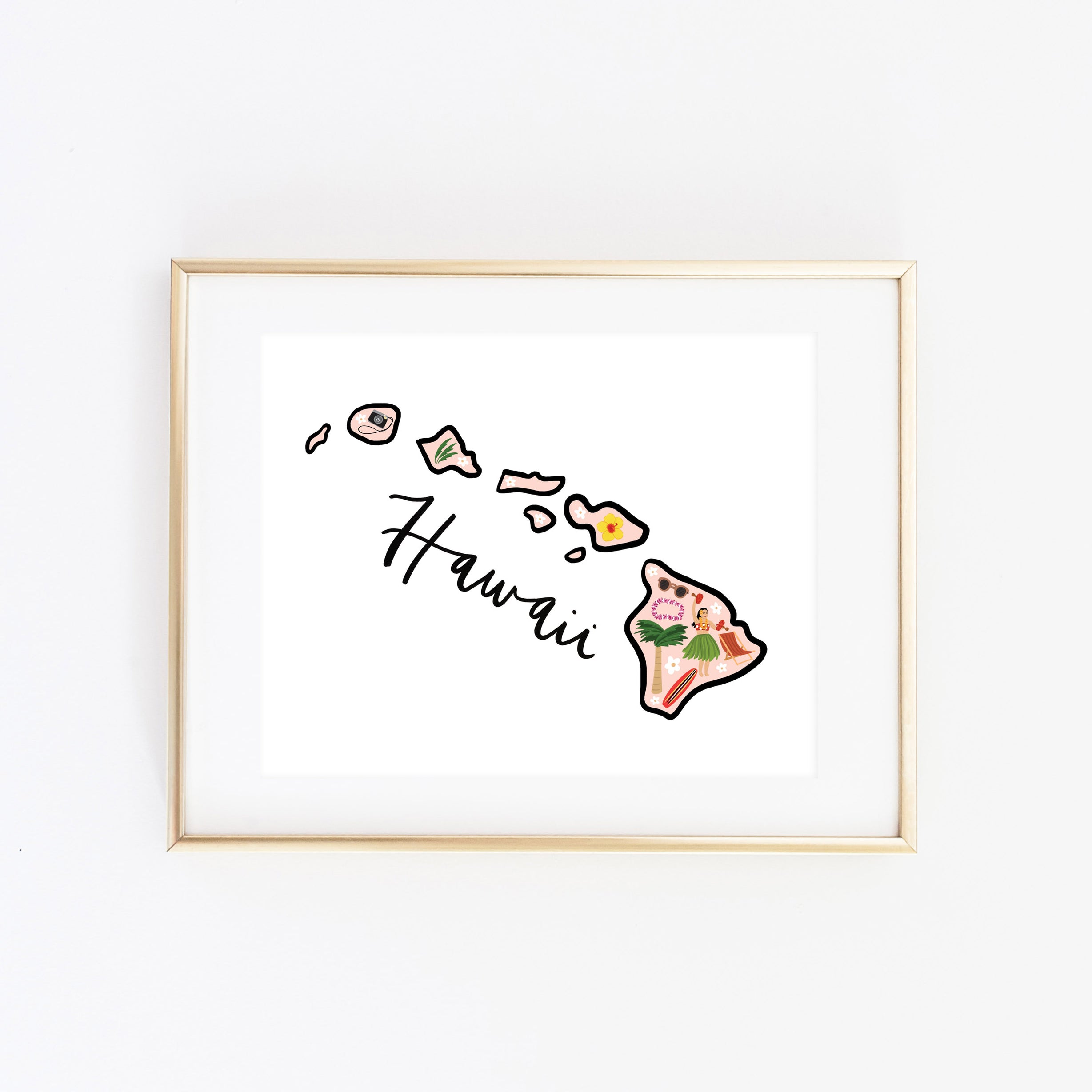 State Art Prints - Hawaii– Bloomwolf Studio