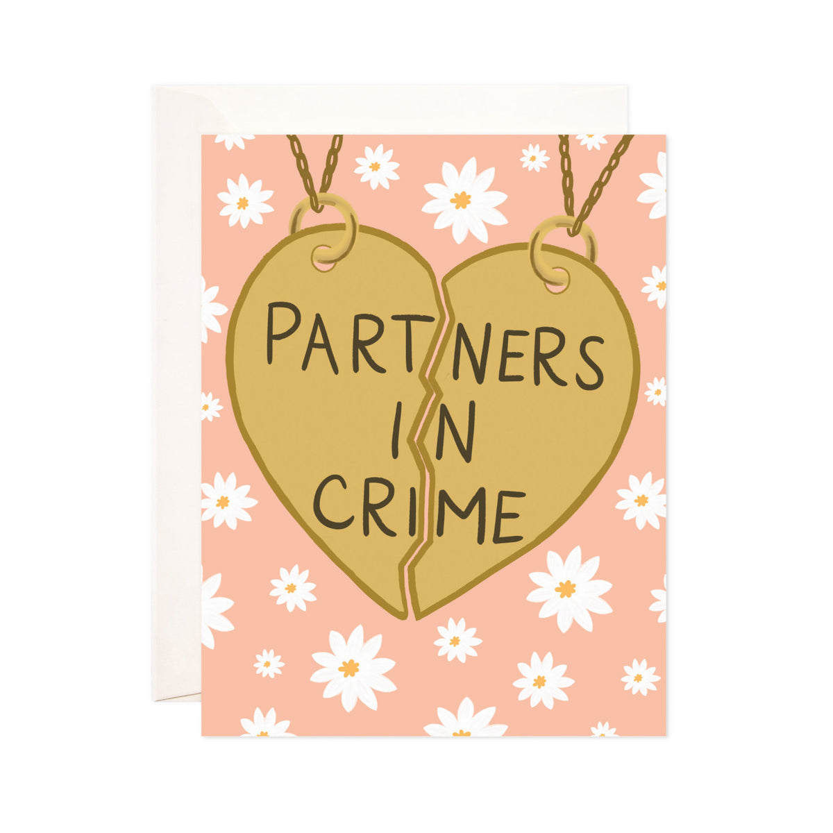 Partners In Crime Greeting Card | Bloomwolf Studio