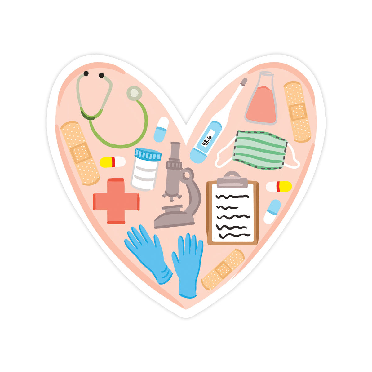 Medical Love Sticker– Bloomwolf Studio
