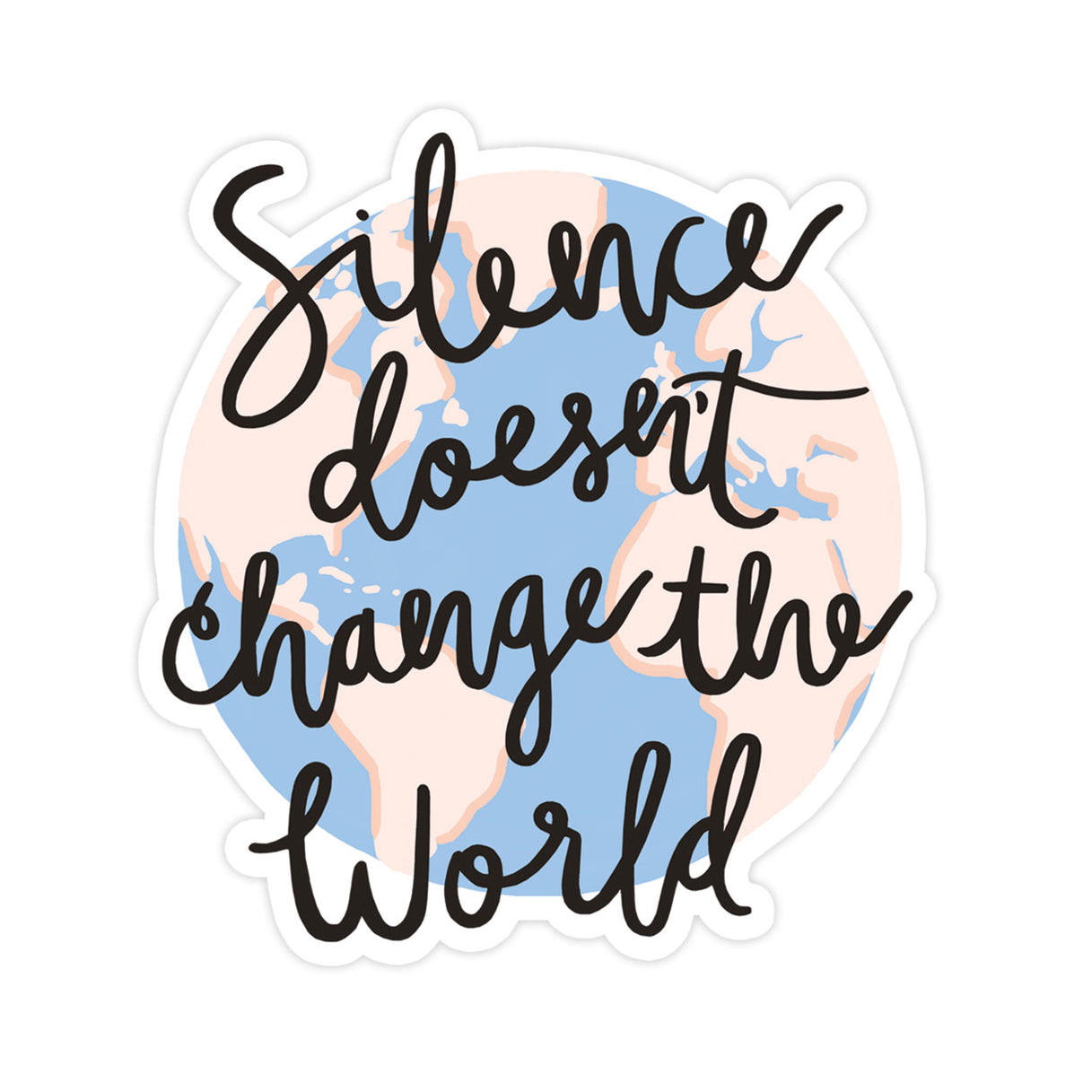 Silence Sticker– Bloomwolf Studio