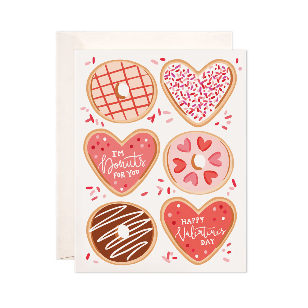 Valentine Donuts Greeting Card | Bloomwolf Studio